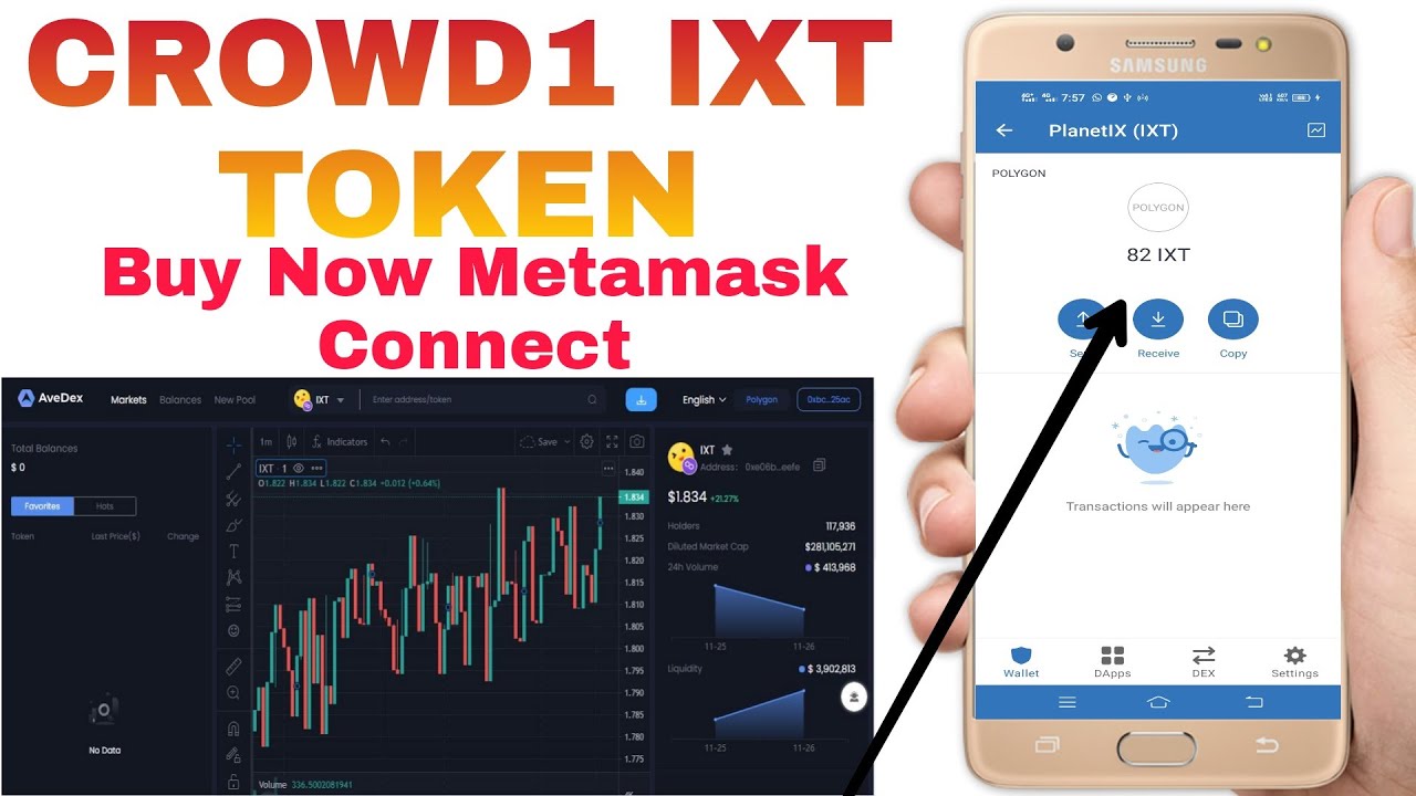 Crowd1 IXT Token Buy Now / Metamask Connect Planet IX Token Buy - YouTube