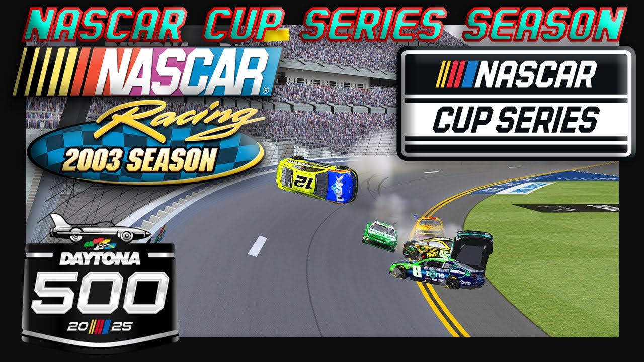 MASSIVE PILEUPS IN CHAOTIC DAYTONA 500!! - NR2003 2025 NASCAR Cup Series Season Race 1/36 - YouTube