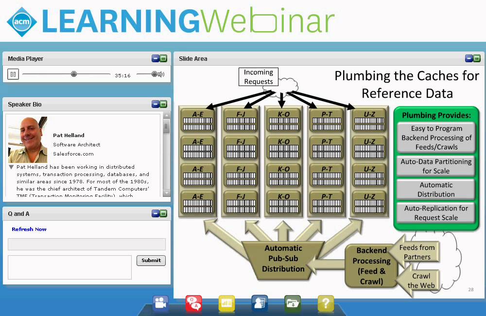 "Condos and Clouds: Patterns in SaaS Applications," Pat Helland - YouTube