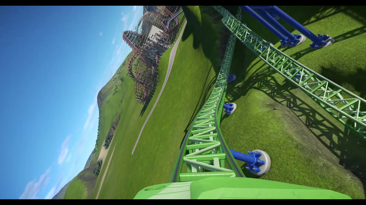 KawaYama custom Intamin Mega Lite style coaster in Planet Coaster - YouTube