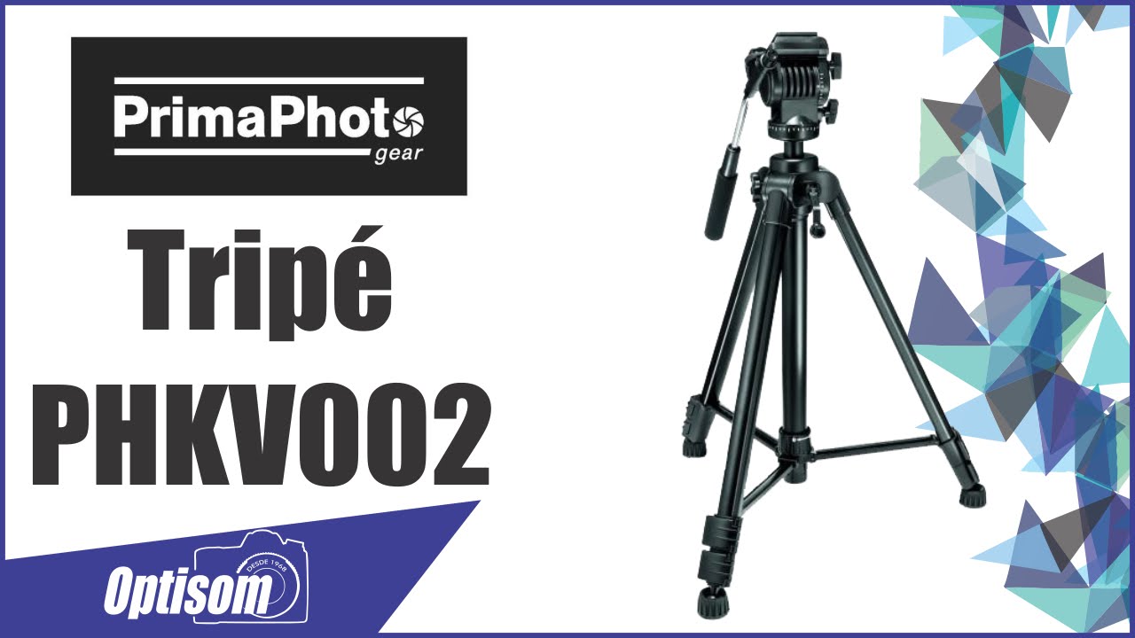 Tripé vídeo PrimaPhoto PHKV002 | Loja Optisom - YouTube