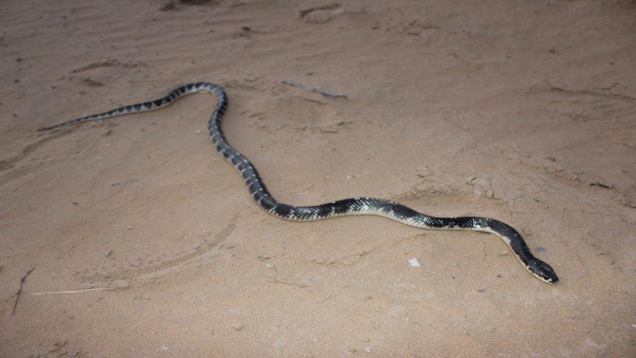 First Time Sindh Krait Rescued from Barmer - YouTube