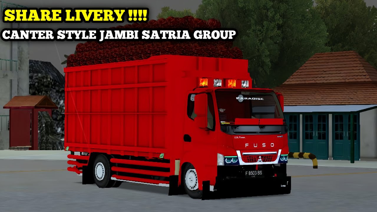 MOD BUSSID TERBARU ‼️ SHARE MOD DAN LIVERY CANTER STYLE JAMBI MODE ...