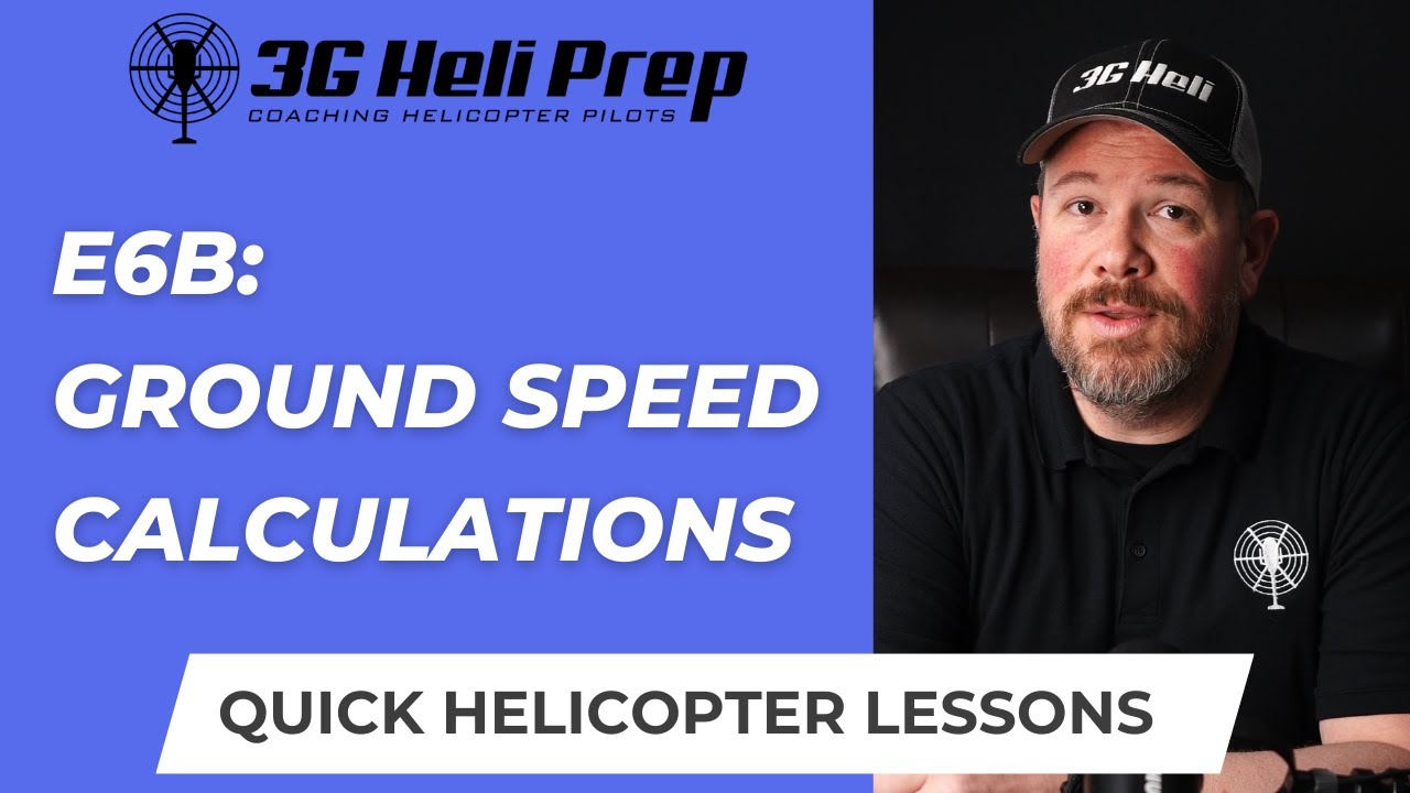 Calculating Ground Speed | Wind Corrections and E6B Tools - YouTube