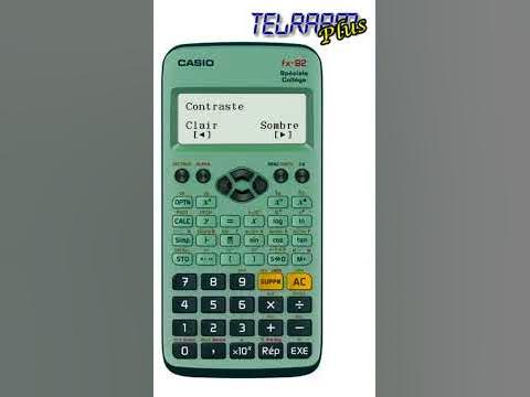 CASIO fx-92 Spécial Collège Comment régler la luminosité d'une calculatrice Régler l'éclairage ...