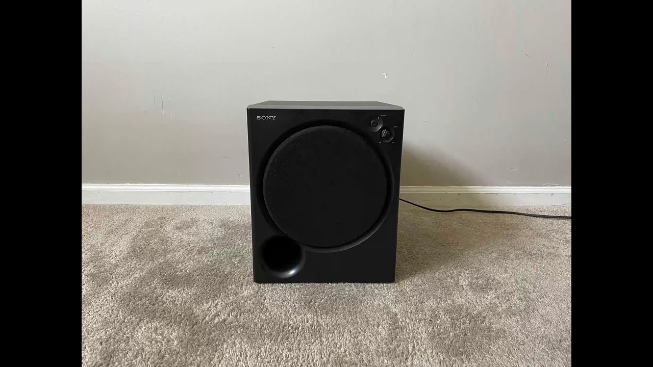 Sony SA-WM200 Home Theater Powered Active Subwoofer - YouTube