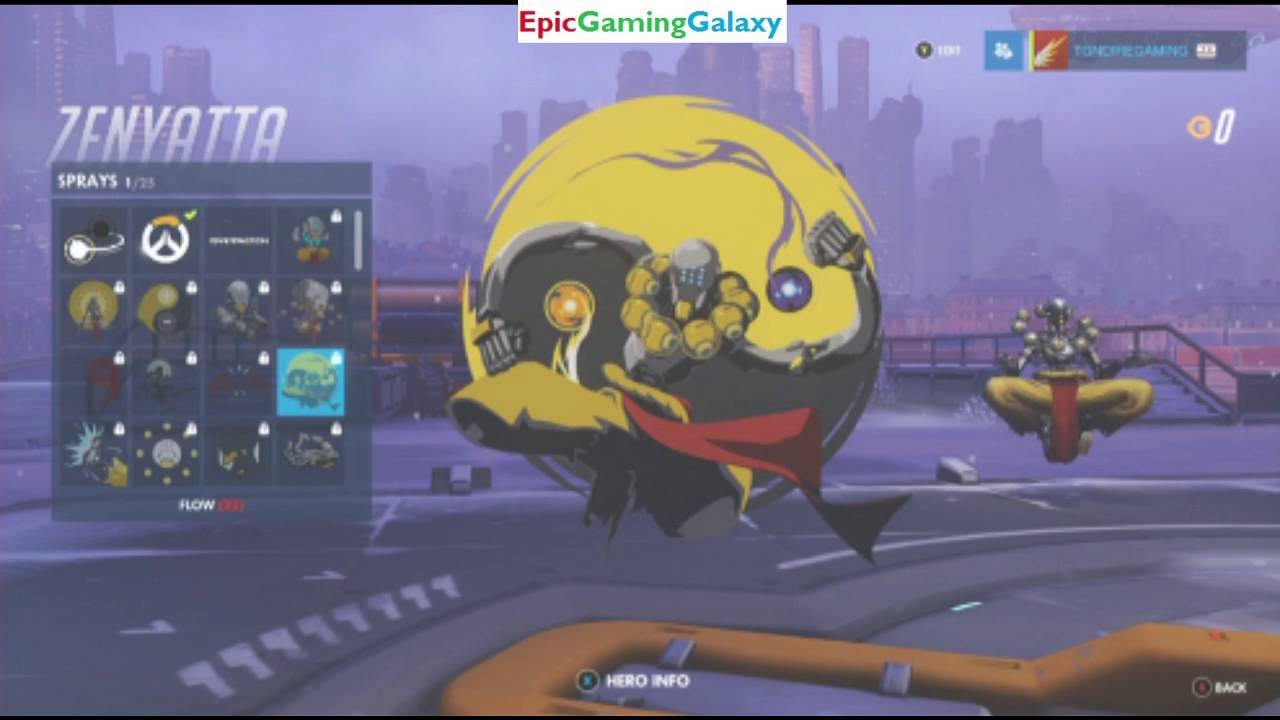 All The Unlockable Spray Logos Revealed For Zenyatta The Support Hero ...