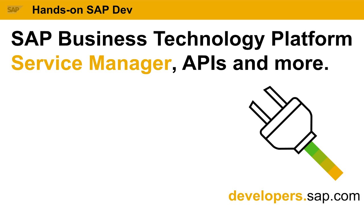Exploring SAP Service Manager on SAP Business Technology Platform - YouTube