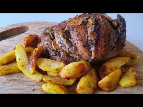 Pečena svinjska lopatica recept - YouTube