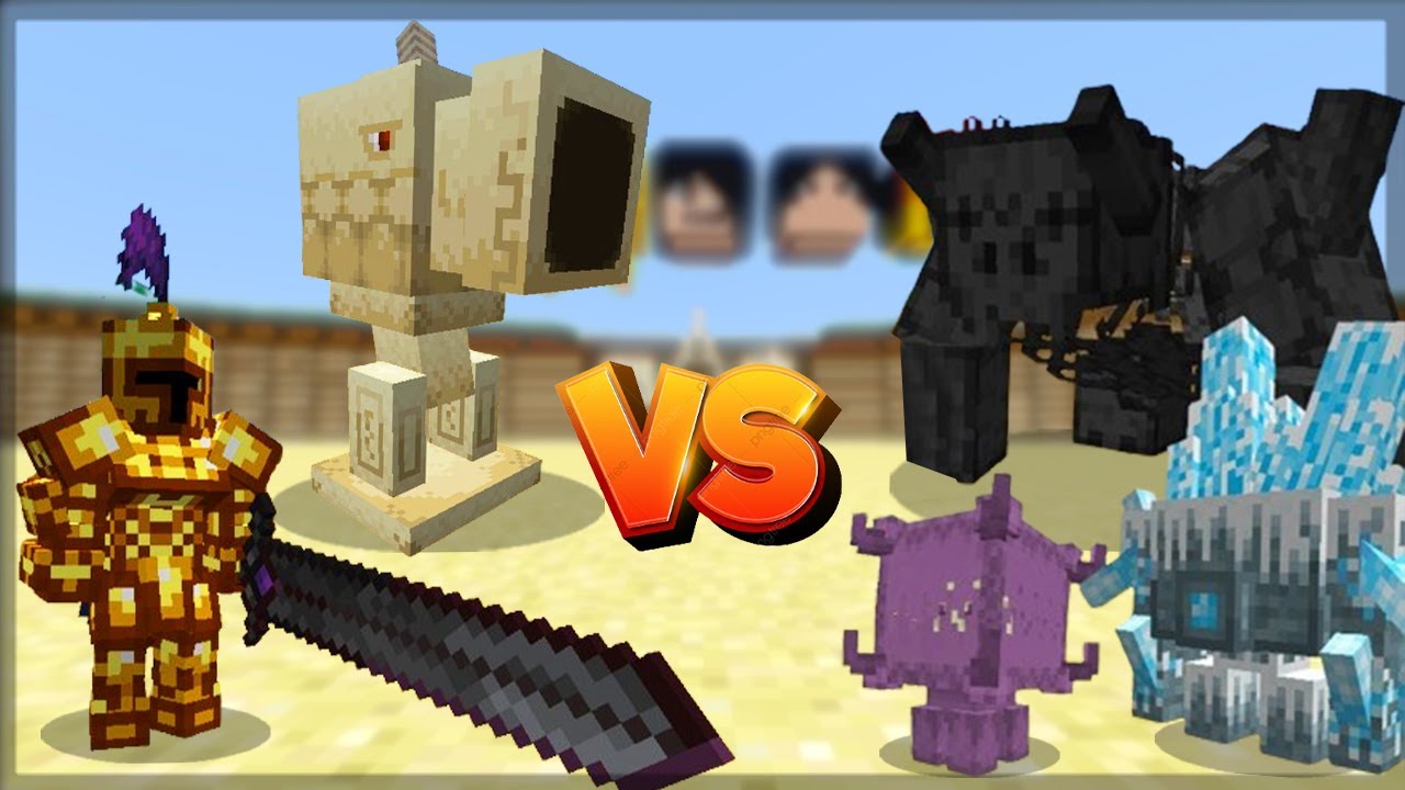 Minecraft: New Bosses (Legendary Monsters) Vs Legendary Monsters - Mob ...