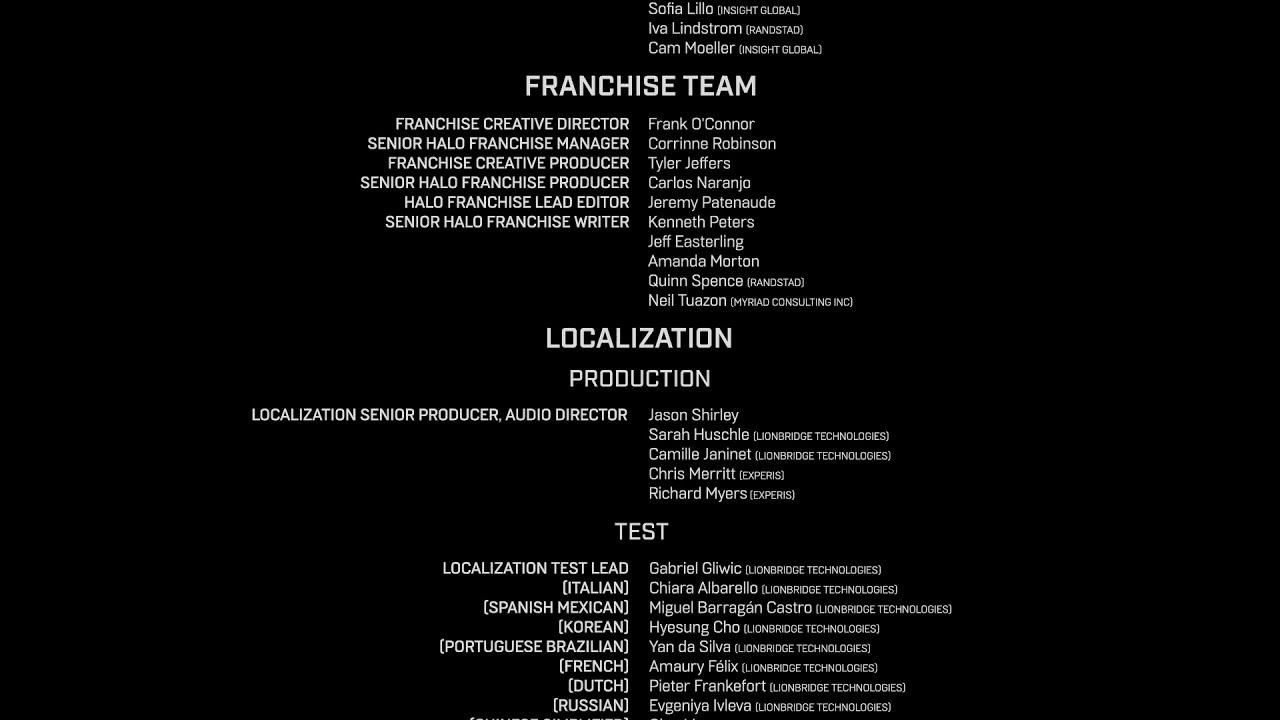 Halo Infinite Credits - YouTube