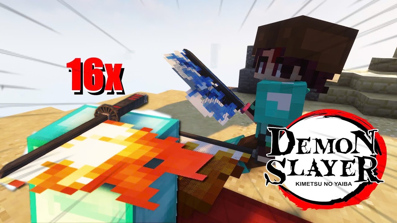 DEMON SLAYER TEXTURE PACK PVP 1.8.9 !!!!!! | ThingMC | HeroMC Bedwars ...