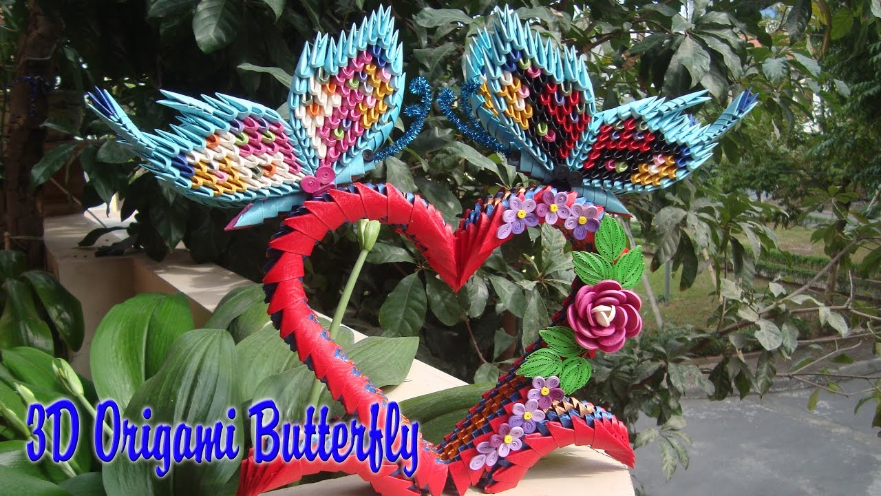 3D ORIGAMI BUTTERFLY V3 COLLECTION | PAPER BUTTERFLY HANDMADE ...