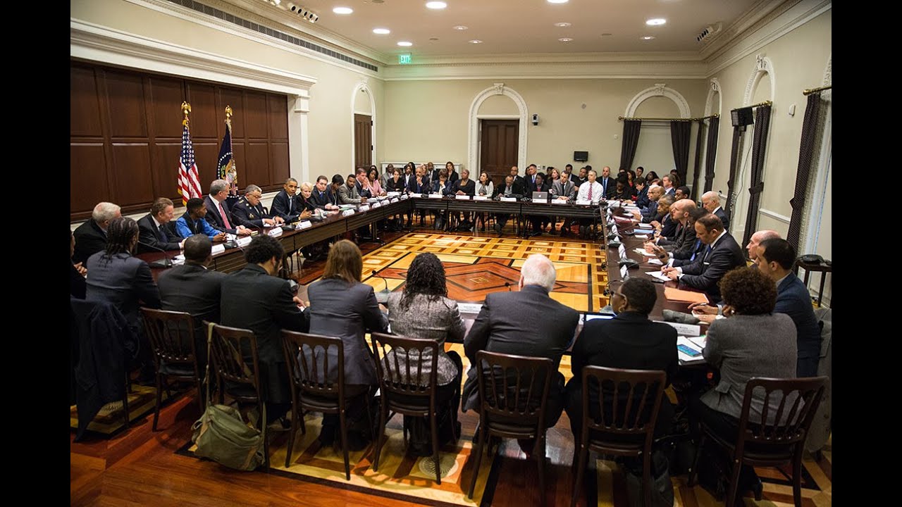 President Obama Discusses Communities and Law Enforcement Working ...