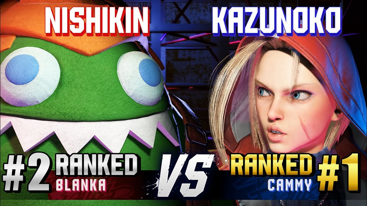 SF6 NISHIKIN (#2 Ranked Blanka) vs KAZUNOKO (#1 Ranked Cammy) High Level Gameplay - YouTube