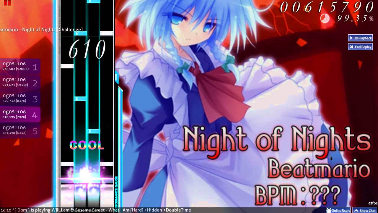 Osu!Mania Stepmania[Beatmario] Night of Nights [Challenge] - YouTube