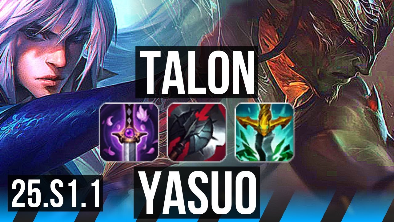 TALON vs YASUO (MID) | KR Master | 25.S1.1 - YouTube