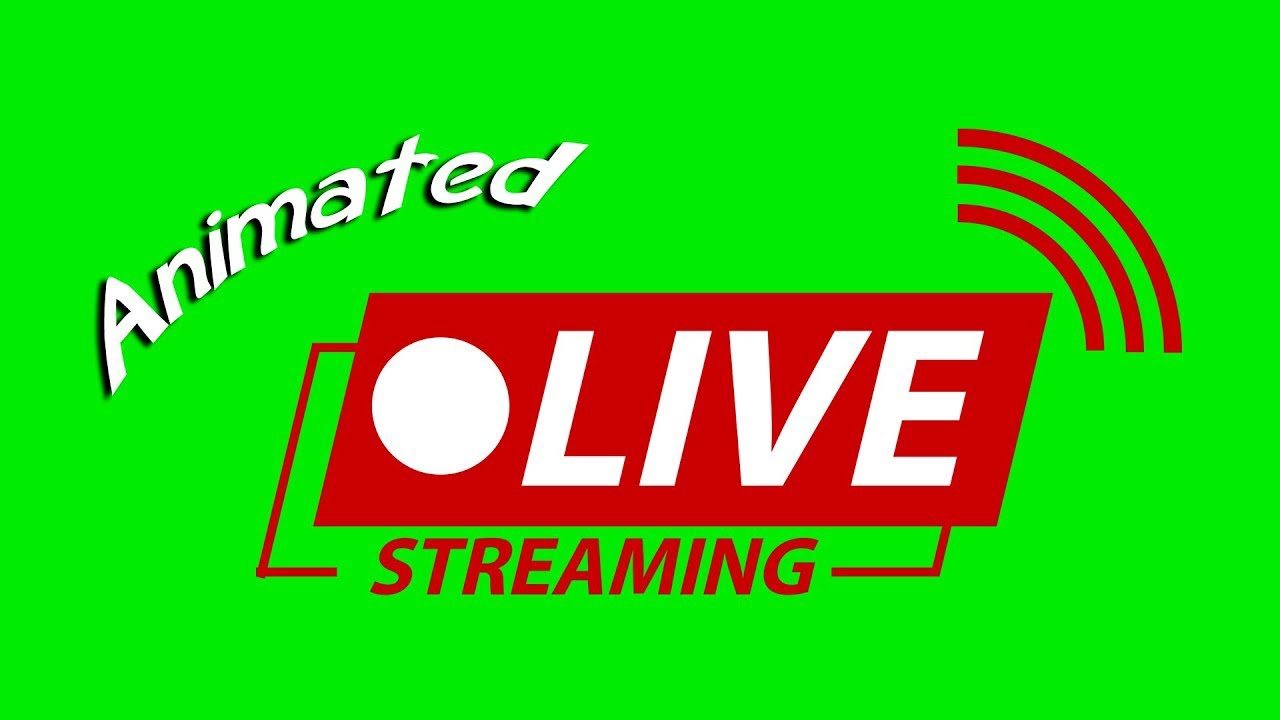 Live Streaming Green Screen Free No Copyright | Animated Logo Live ...