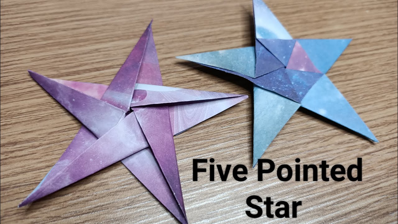 Five Pointed Star | Origami Star | Origami Five Pointed Star | Paper ...