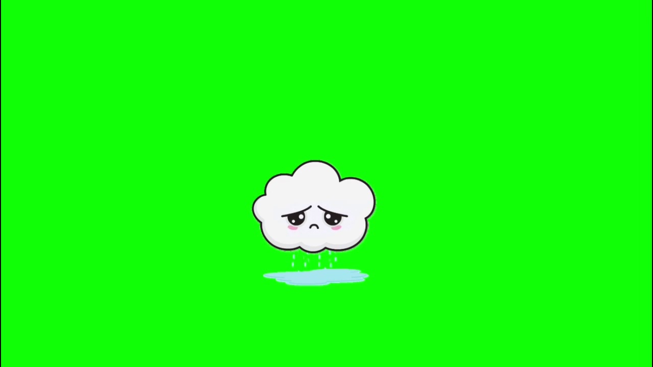 ️GREEN SCREEN EFFECTS: Sad cloud animation - YouTube
