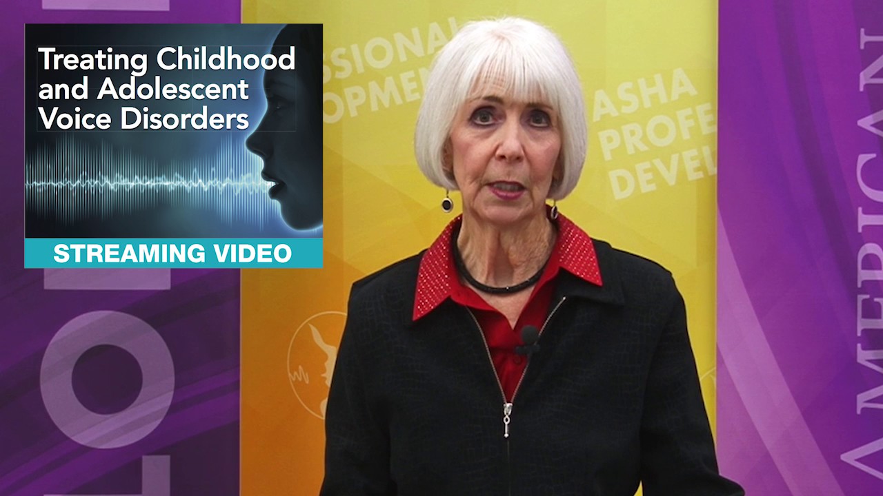 Treating Childhood and Adolescent Voice Disorders - YouTube