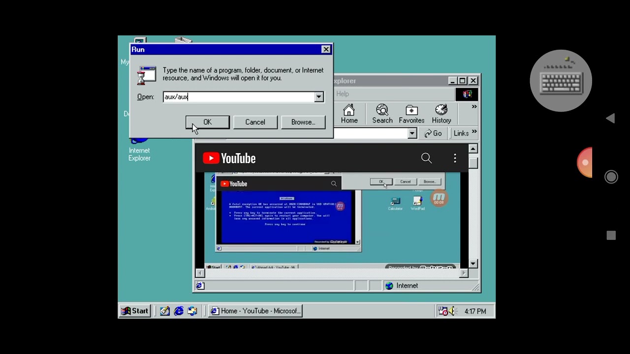 Windows 98 BSOD 188 - YouTube