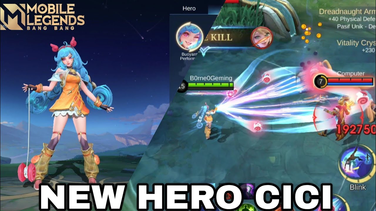 GAMEPLAY NEW HERO CICI "BUOYANT PERFORMER" ROLE FIGHTER - MOBILE ...