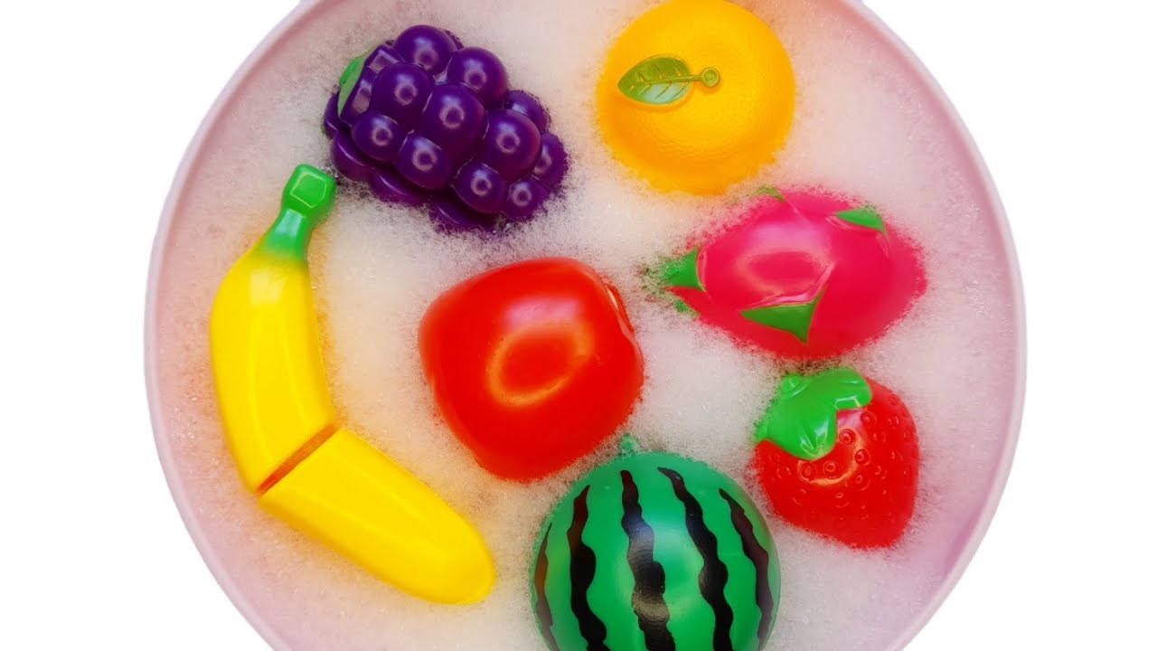 Oddly Satisfying Video | How to Cutting Wooden Fruits Watermelon and Vegetables ASMR - YouTube