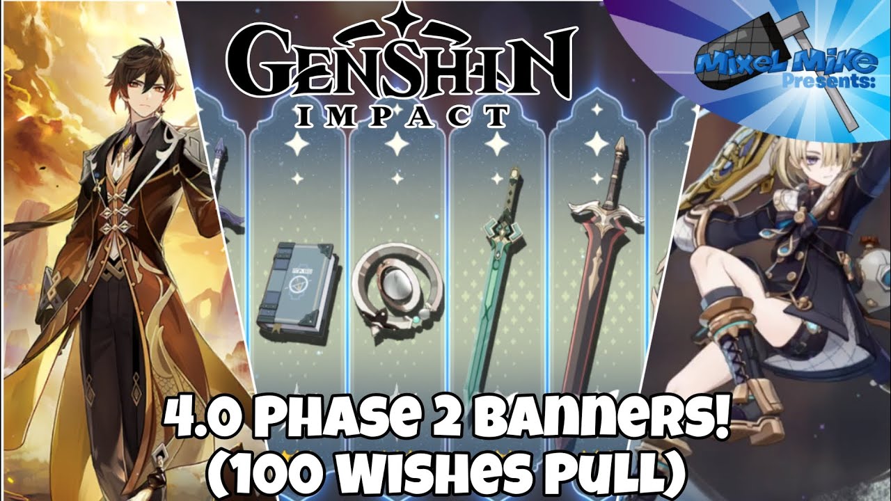 Genshin Impact - 4.0 Phase 2 Banners! (100 Wishes Pull) - YouTube