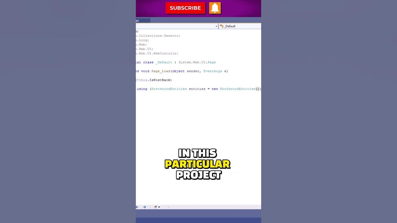 Populate Gridview Using Entity Framework In Asp Using C Youtube