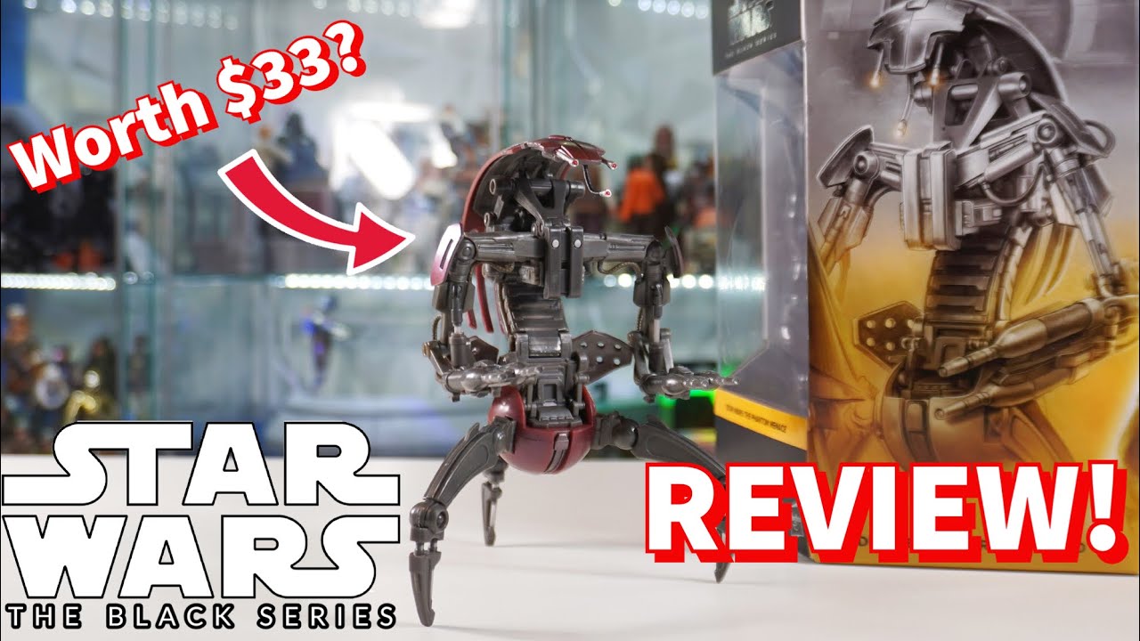 Black Series Droideka (Destroyer Droid) Review! - YouTube