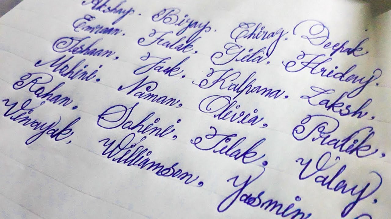 Beautiful Handwriting For Beginners Calligraphy Practice | English ...