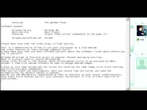 Video: ICQ Avatar as Webcam - YouTube