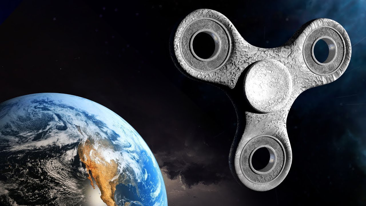 КАК БУДЕТ КРУТИТСЯ СПИННЕР В КОСМОСЕ?! Fidget spinner spinning in space ...
