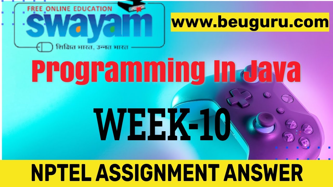 Programming In Java Week 10 Solutions | Nptel | Visit Link For Update - YouTube