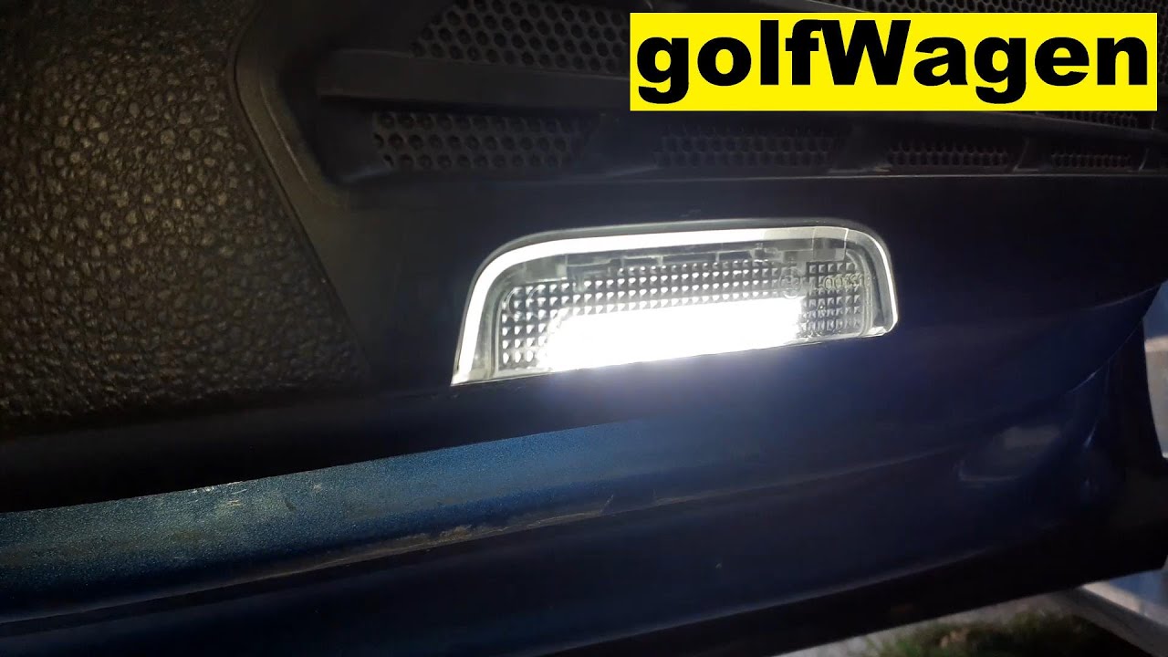 VW Golf 7 rear door led light install - YouTube