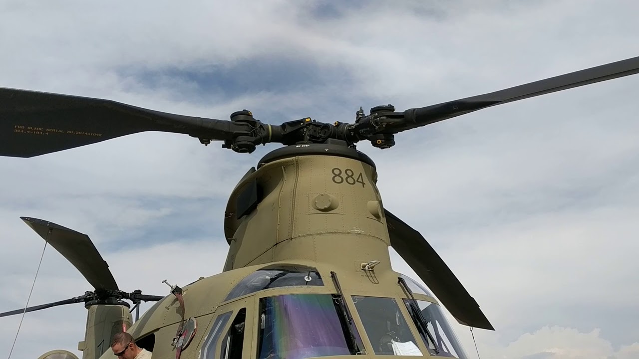 Ch-47 rotor head movement 2 - YouTube