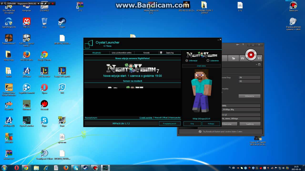 Huzuni i super paczki modów Crystal Launcher - YouTube