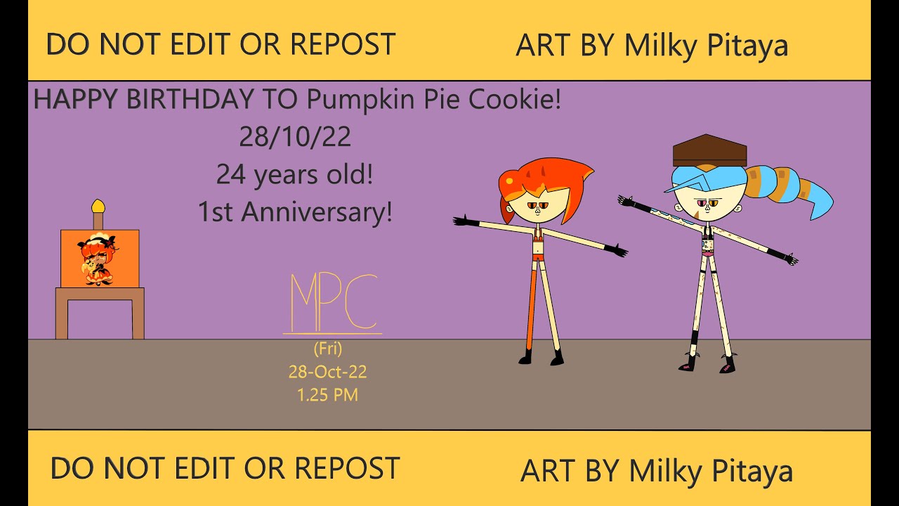HAPPY BIRTHDAY TO Pumpkin Pie Cookie! Jinx | Jinx Gaming | Speedpaint ...