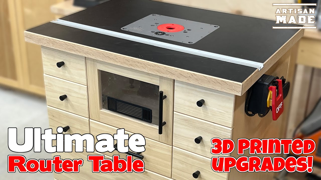 Ultimate DIY Router Table with MASSIVE Storage & 3D Printed Upgrades ...