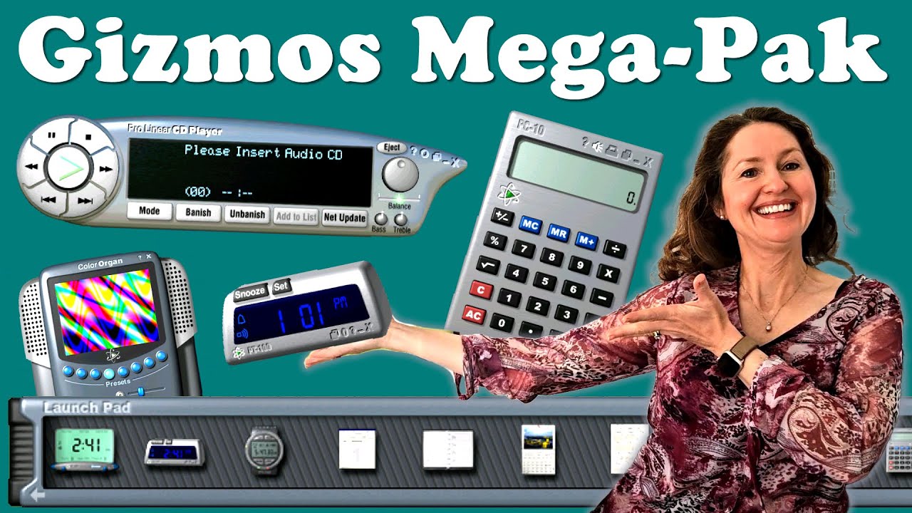 Mum Tries Out Gizmos Mega-Pak (1999) on Windows 2000 - YouTube