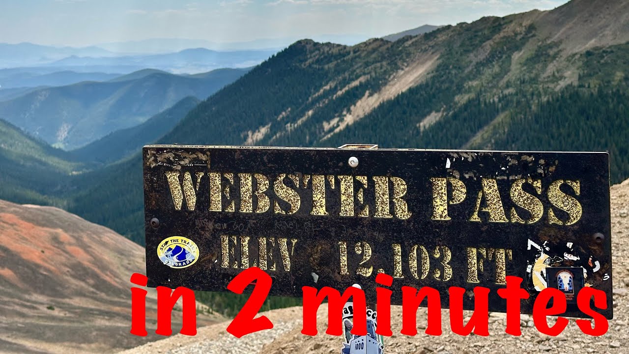 Webster Pass Colorado in 2 minutes - YouTube