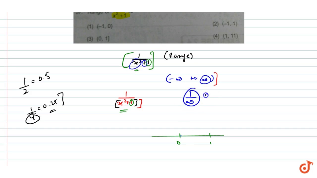 Range Of 1 x 2 1 Is YouTube