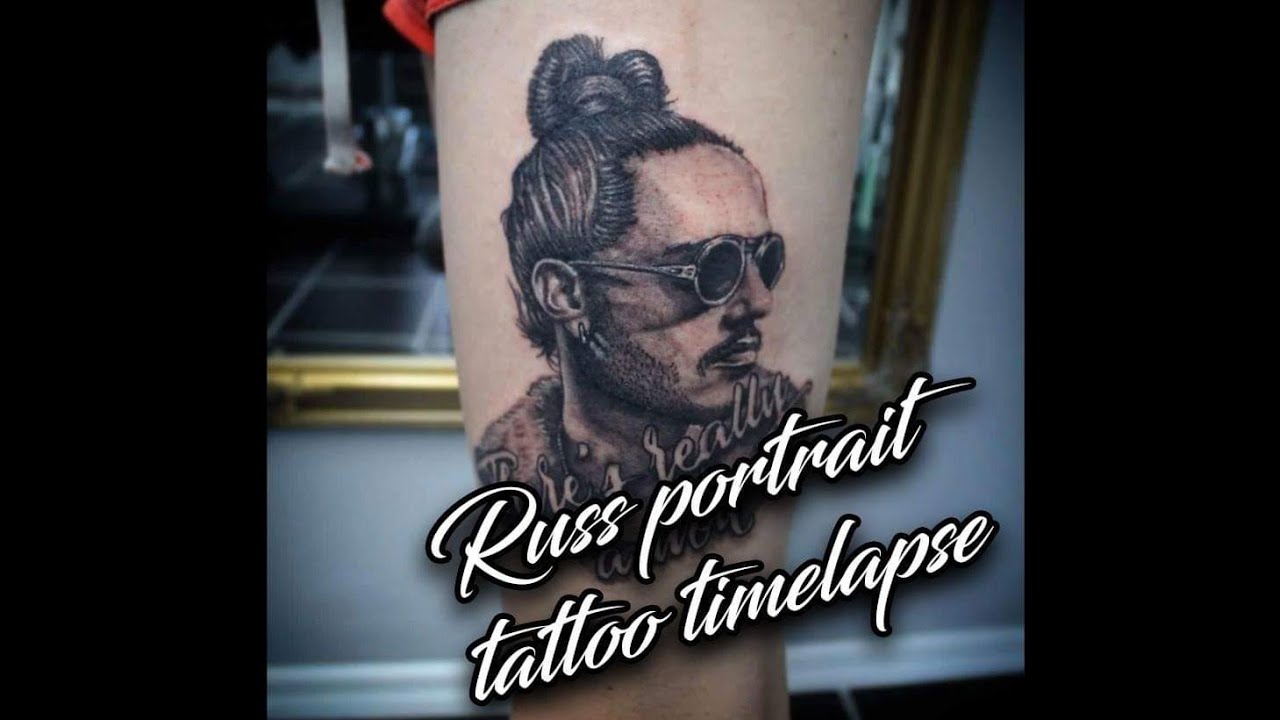 Russ Portrait Tattoo Timelapse | FK Irons Spektra Xion | Jacksteel ...