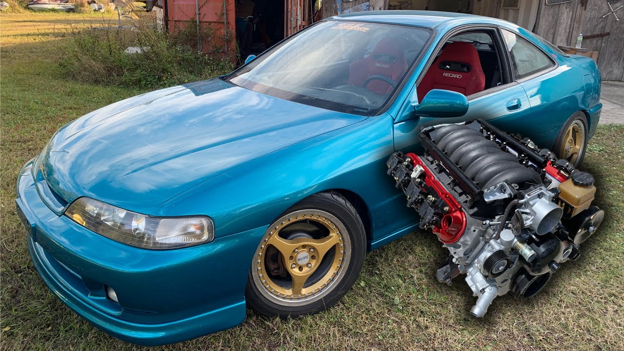 V8 Swapped Honda Has Issues and The Integra is Almost Done! - YouTube