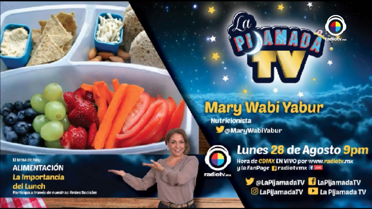 Mary Waby Yabur "La importancia del Lunch" en La Pijamada TV - YouTube