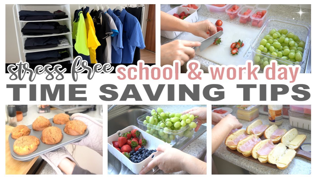 TIME SAVING MORNING TIPS - Stress free morning routine for work and ...