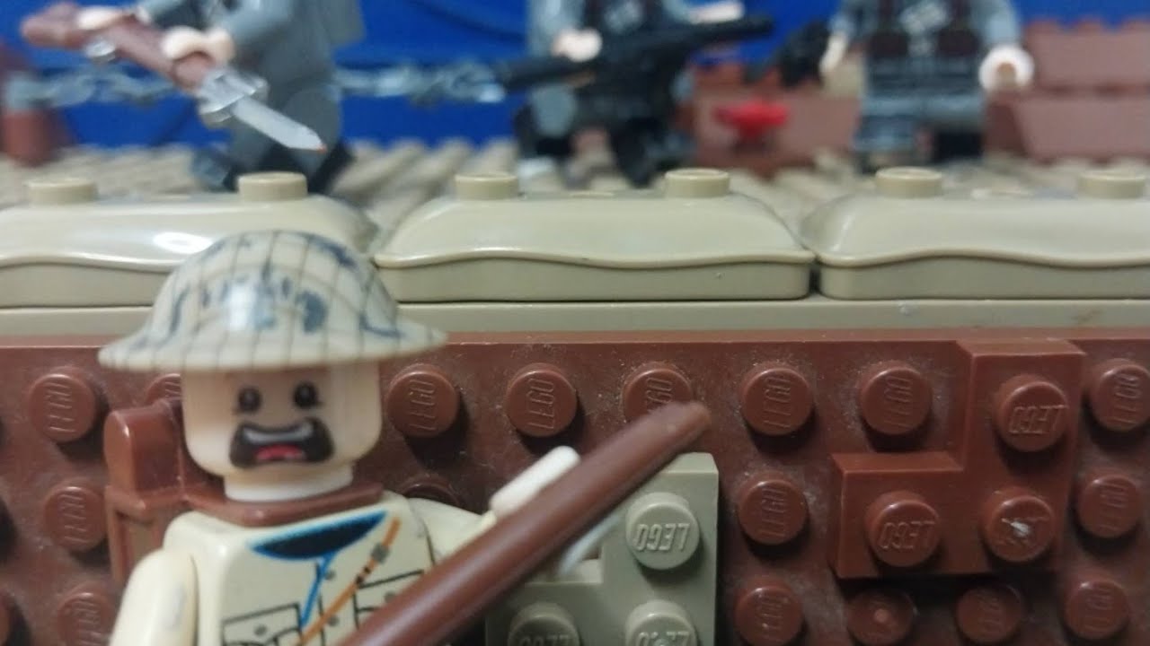 WW1 German trench charge lego stop motion - YouTube