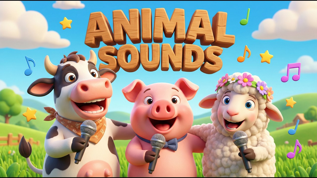 Animal Sounds – The Singing Animals | Happy Farm Music for Kids 🎶🐴🐮🐷🐔 ...