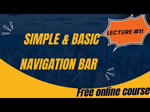 Simple and Basic Navigation Bar|Nave bar with help of Html& CSS| Black&white color Navigation ...